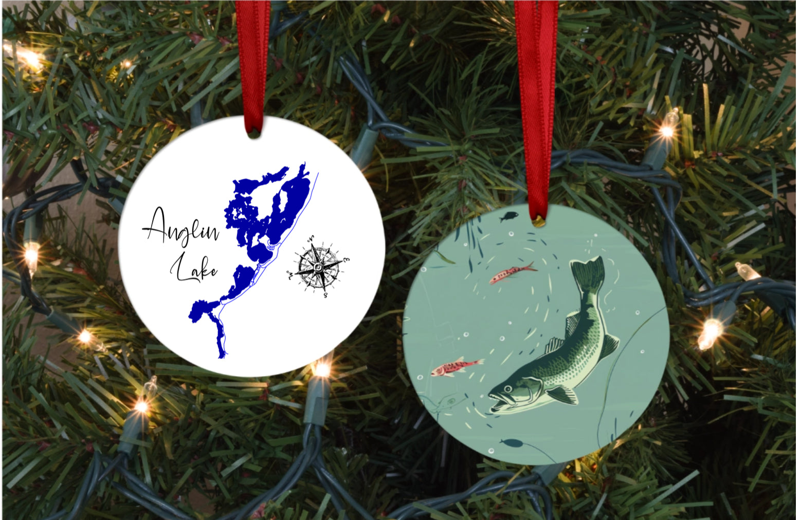 Anglin Lake Ornament – Northern maps