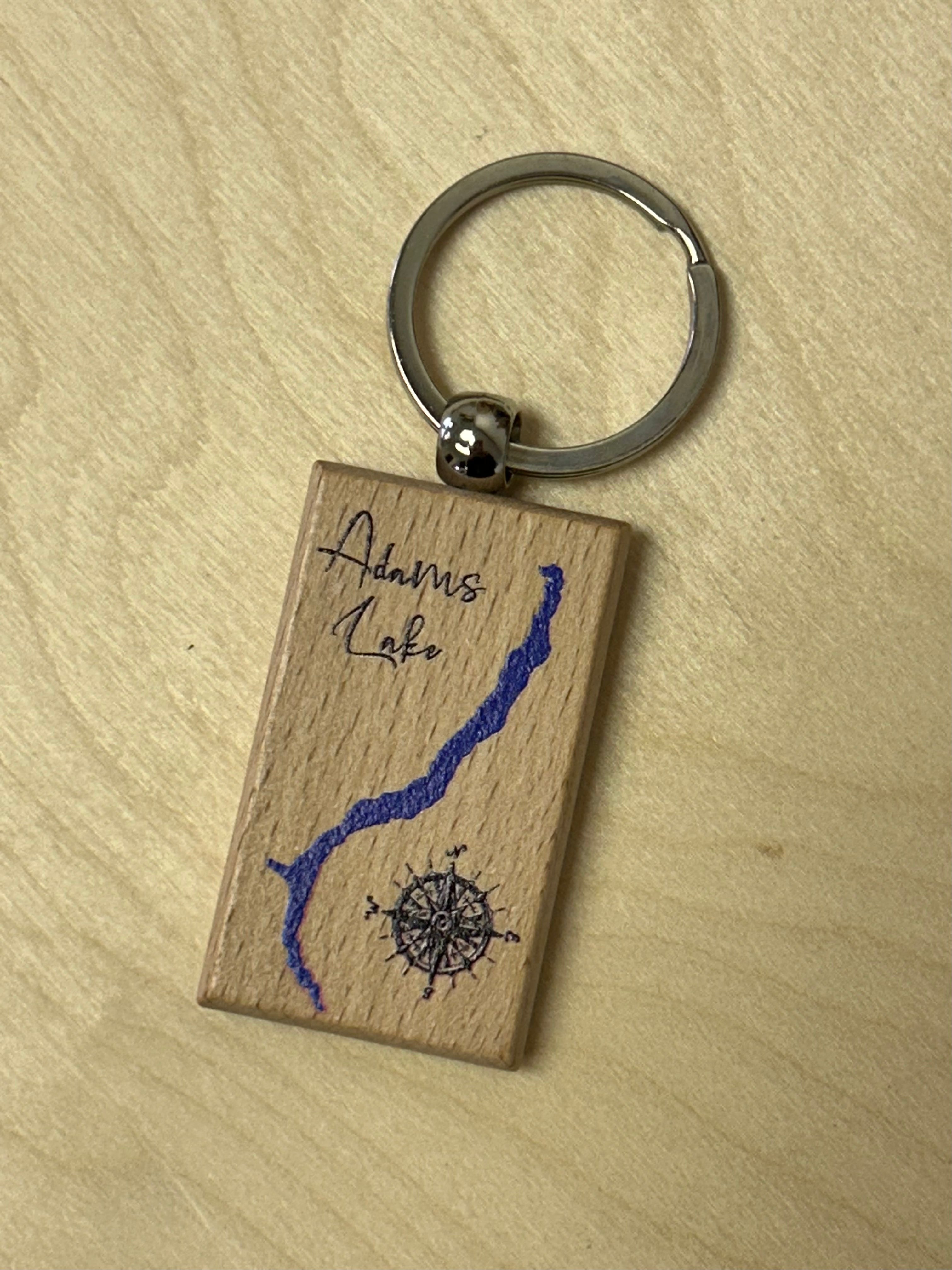 Adams Lake, British Columbia, Keychain – Northern maps