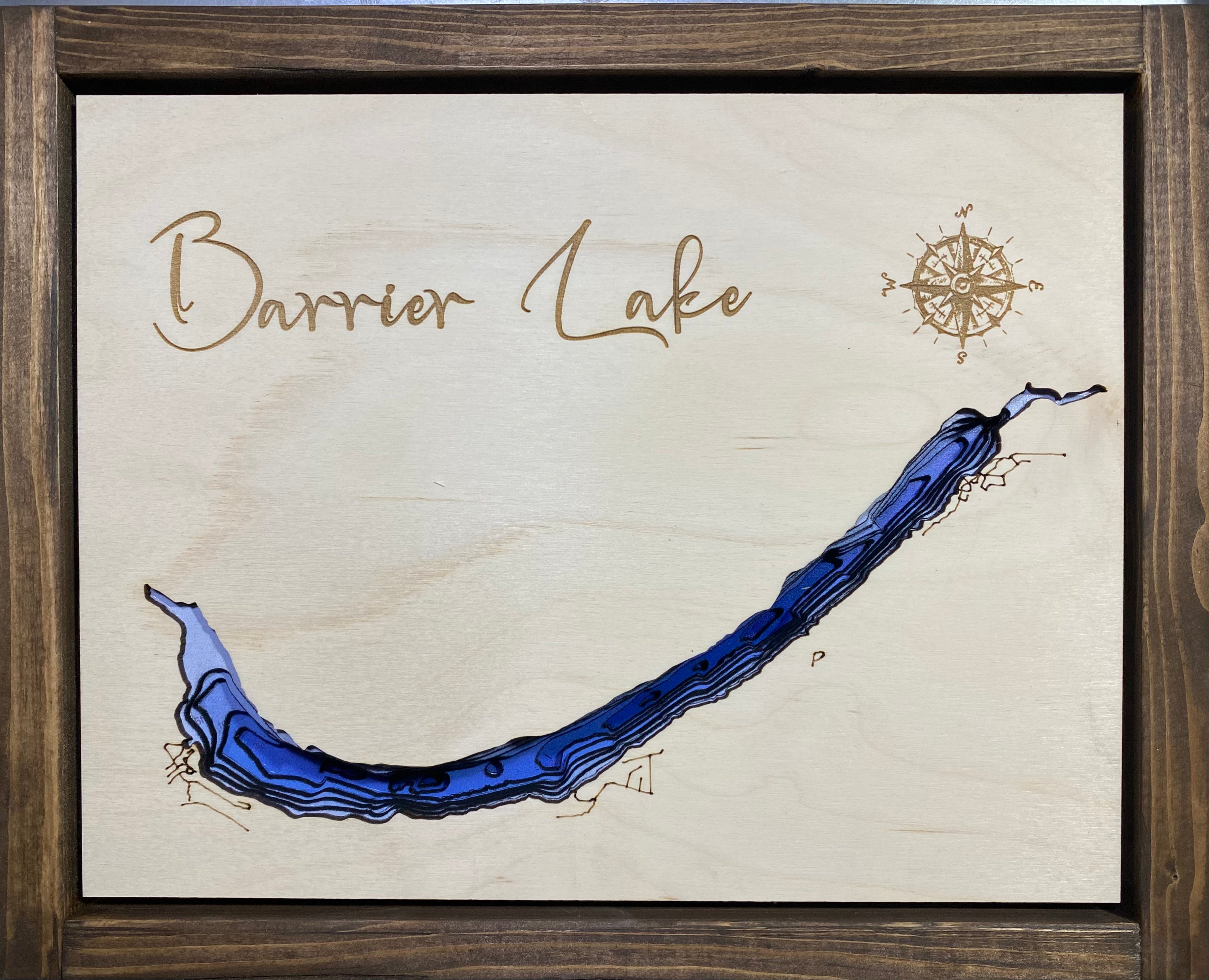 Barrier Lake , Saskatchewan (10x13”) – Northern maps