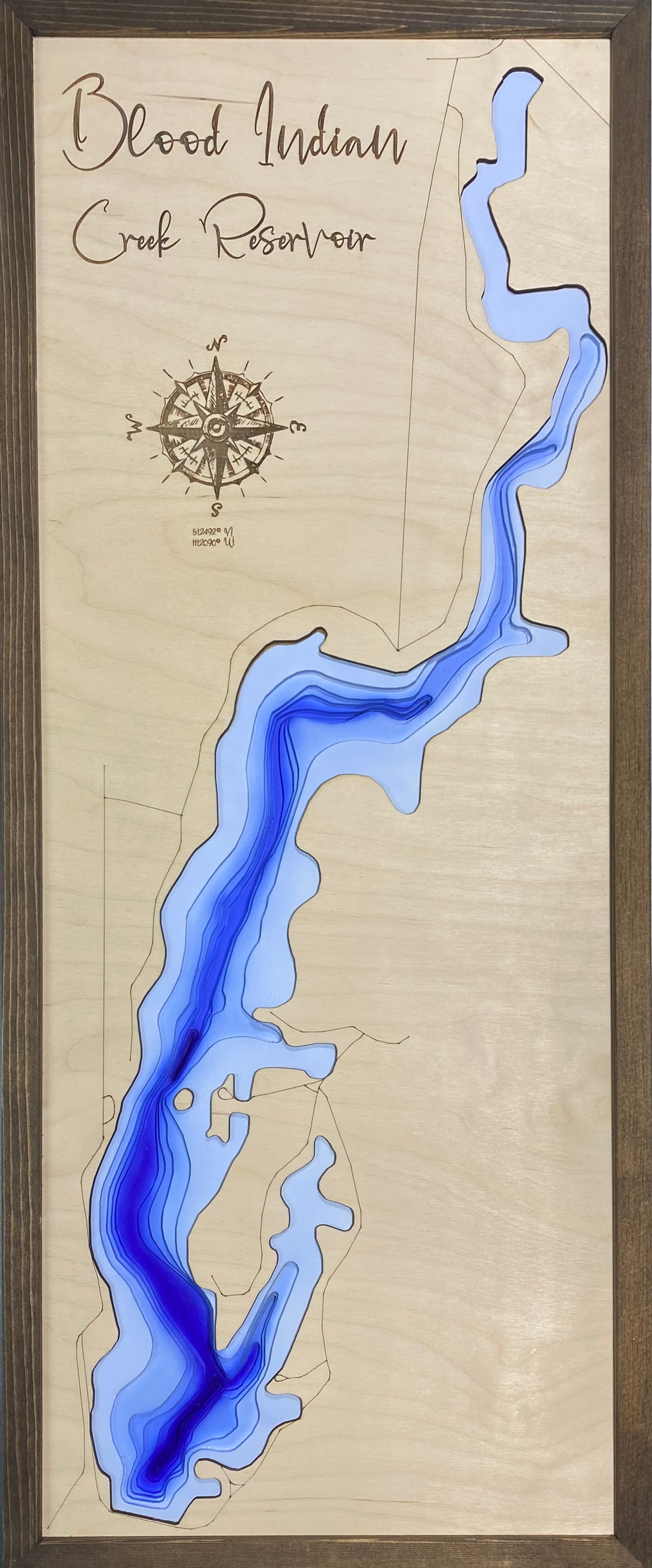 Blood Indian Creek Reservoir , AB – Northern maps